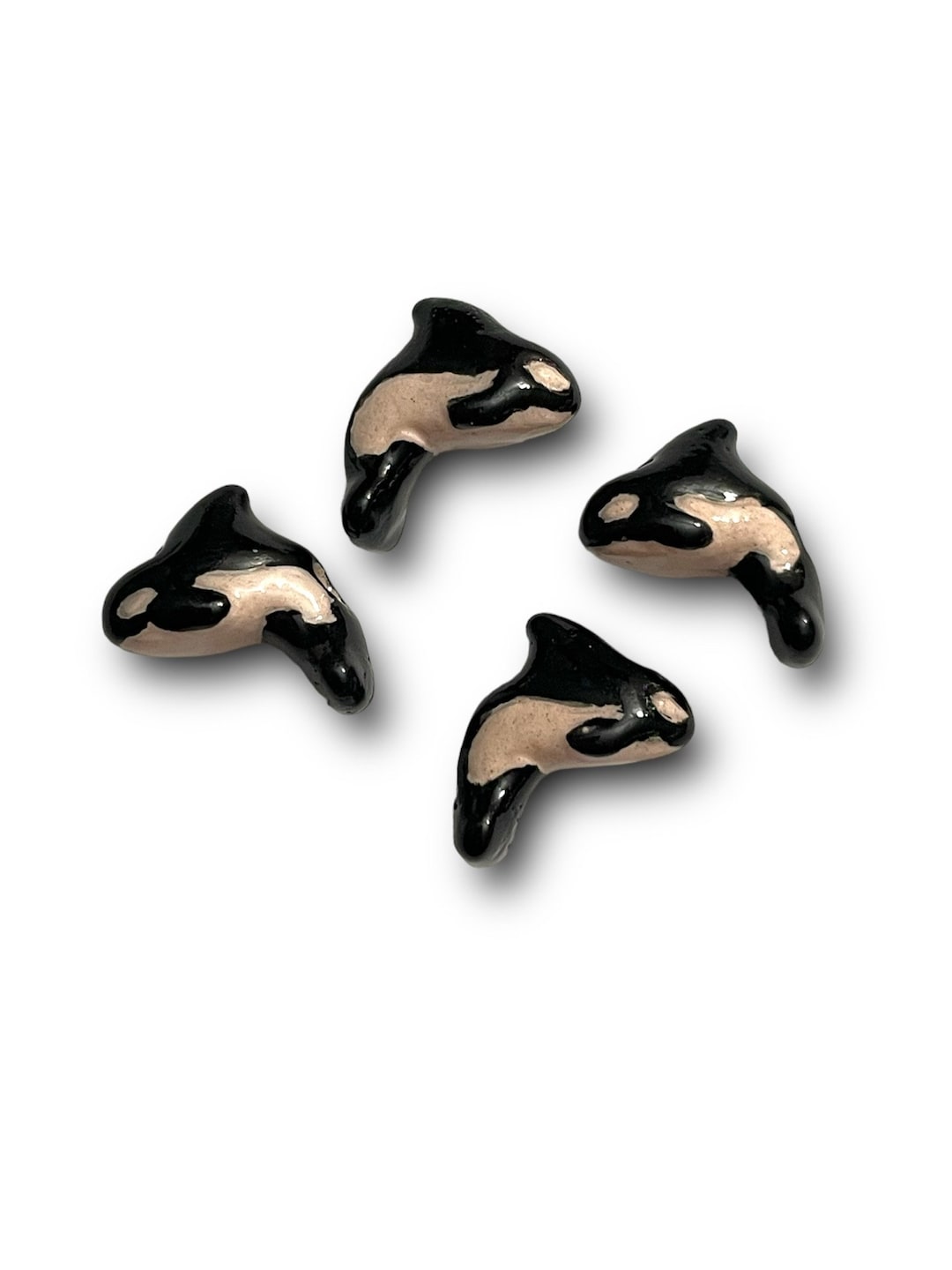 Orca Whale Beads, Peruvian Ceramic Beads, Killer Whale Beads, Orca ...