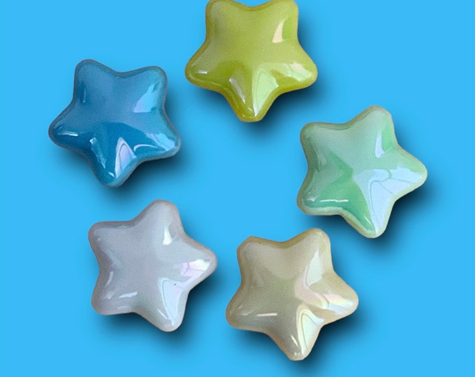 Qty 10 Piece Assorted Pastel Large Acrylic Star Beads 20mm Size - Etsy