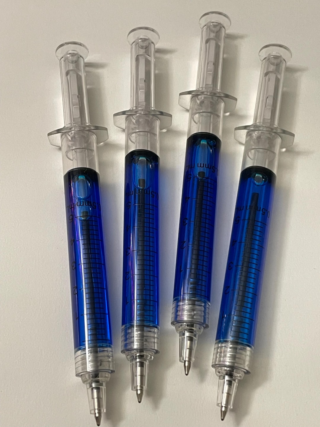 Qty 4 Piece Set of Novelty Syringe Pens, Health Care Worker Gift of ...