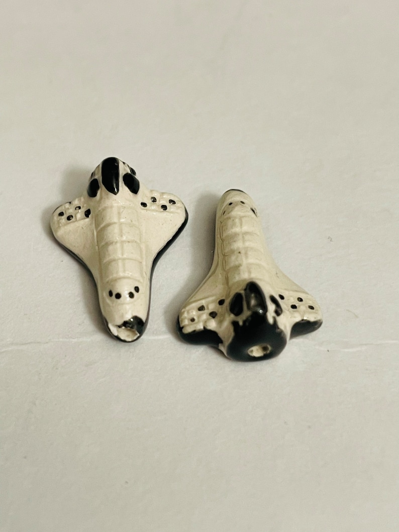Space Shuttle Beads, Peruvian Ceramic Beads, Space Shuttle Jewelry ...
