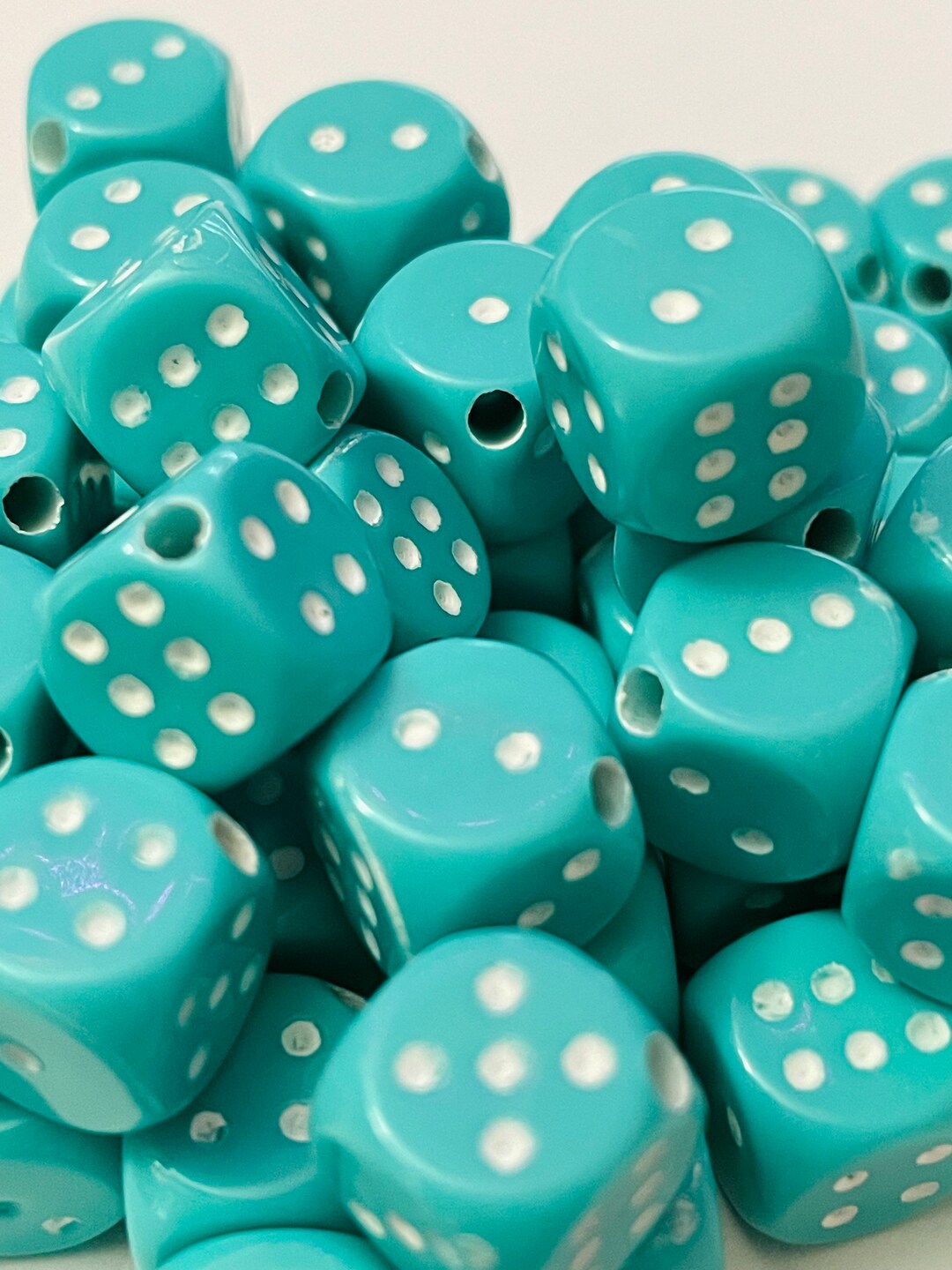 Qty 10-piece 10mm Size Acrylic Dice Beads, Acrylic Dice, Dice Beads for ...