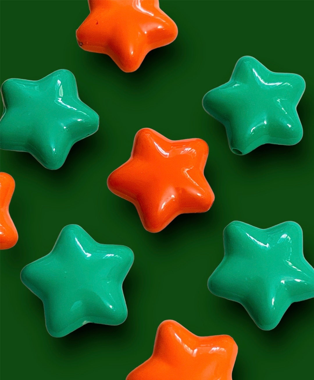 Qty 10 Piece Assorted Large Acrylic Star Beads 20mm Size - Etsy