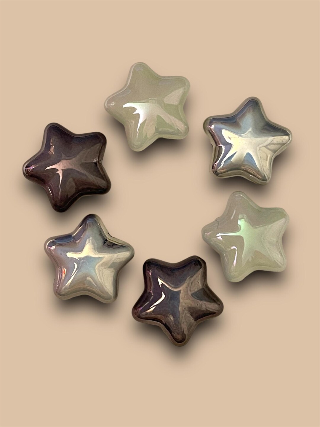 Qty 10 Piece Assorted Large Acrylic Star Beads 20mm Size - Etsy
