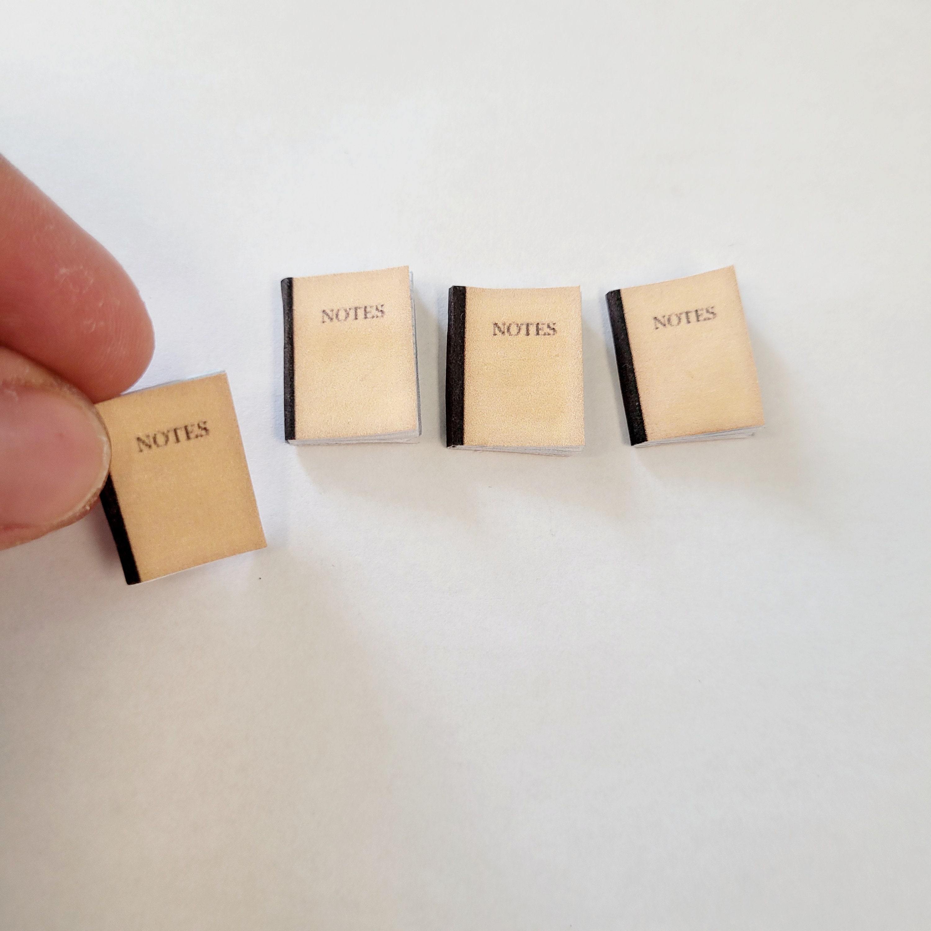 Miniature Notebook Dollhouse Notebook 1:12 Scale Set of 4 - Etsy