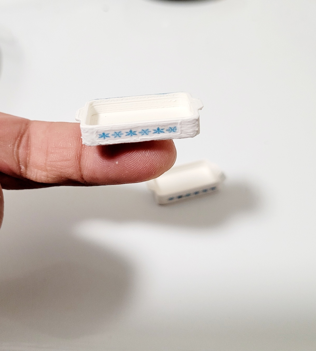 Miniature Vintage Pyrex Snowflake Dollhouse Vintage Pyrex Snowflake 1: ...