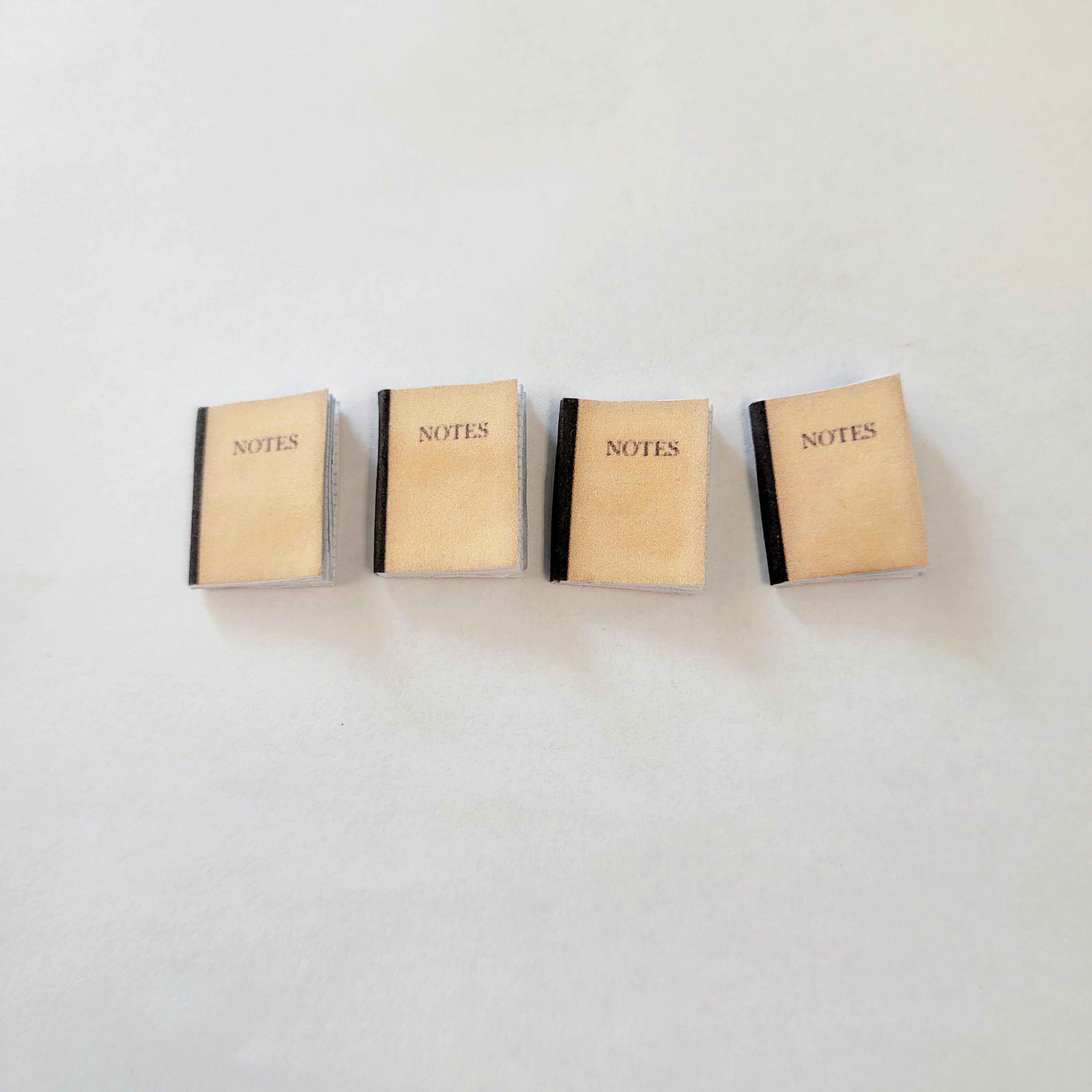 Miniature Notebook Dollhouse Notebook 1:12 Scale Set of 4 - Etsy