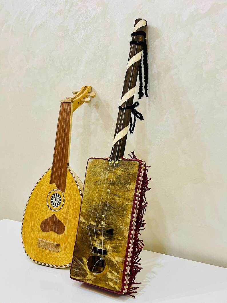 Set Consisting of Guembri and Oud, Moroccan Pro Gnawa Instrument ...