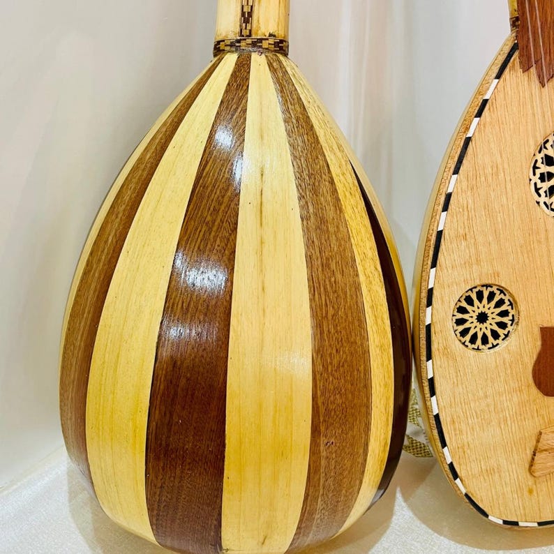 Lute Oud Music Instrument With 6-strings Tunes, Handmade Professional ...