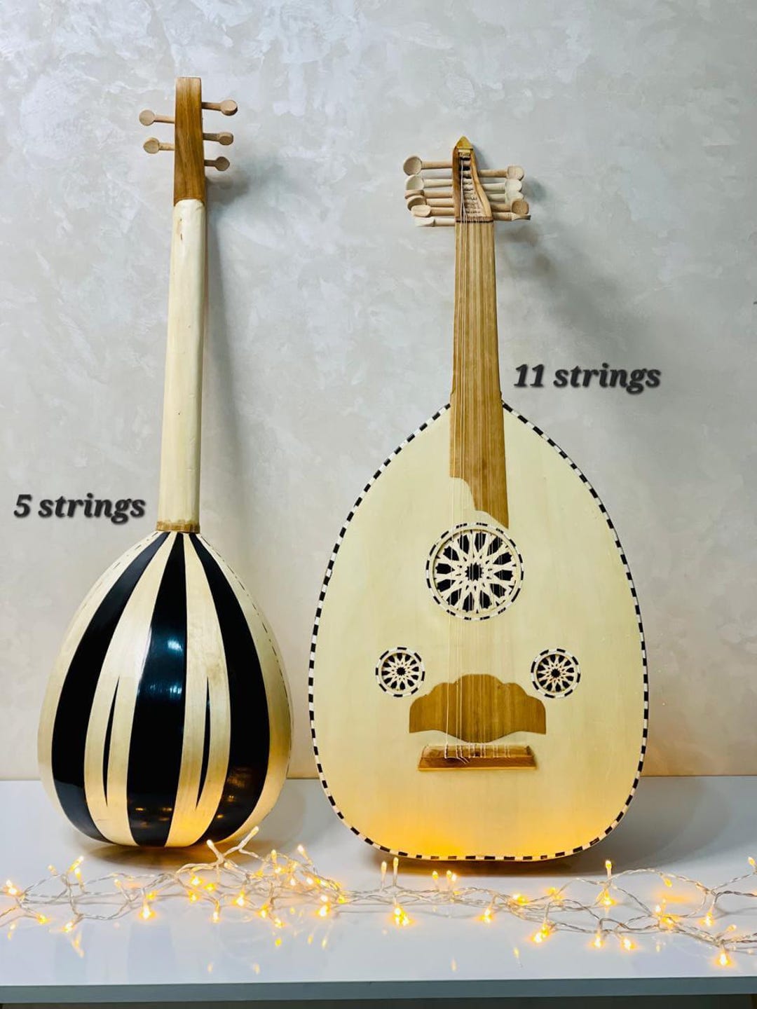Large Lute Music Oud Instrument With "5/11" Strings Tunes, Handmade ...
