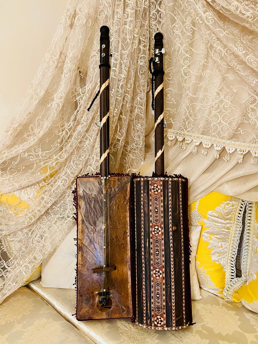 Moroccan Pro Gnawa Instrument, Gnawa Music, Handmade Guembri With Extra ...