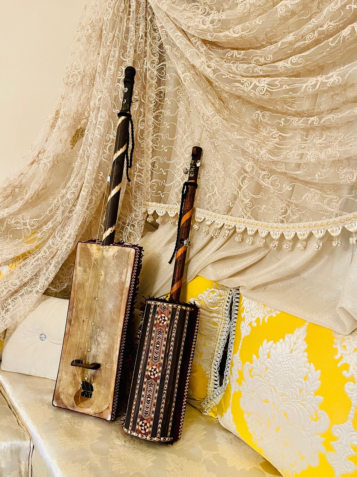 Moroccan Pro Gnawa Instrument, Gnawa Music, Handmade Guembri With Extra ...