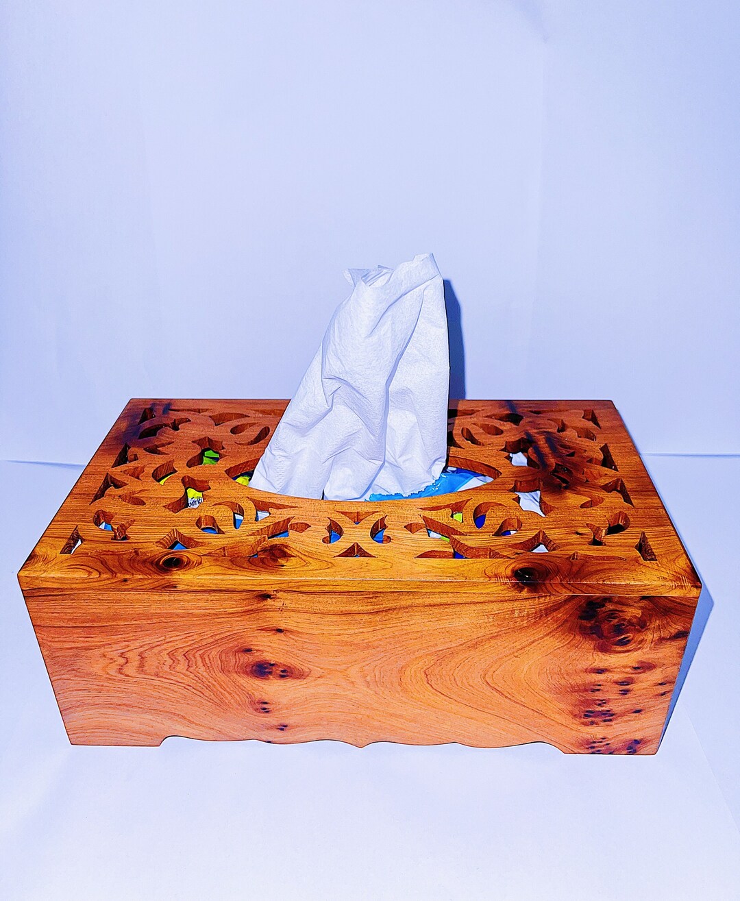 Handmade Moroccan Thuya Wood Tissue Box, Wooden Tissue Box, Decorative ...