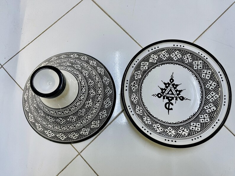 Large Moroccan Clay Tagine for Cooking and Serving Hand - Etsy