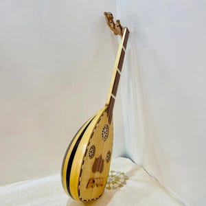 Lute Oud Music Instrument With 6-strings Tunes, Handmade Professional ...
