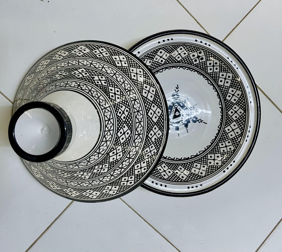 Large Moroccan Clay Tagine for Cooking and Serving Hand | Etsy