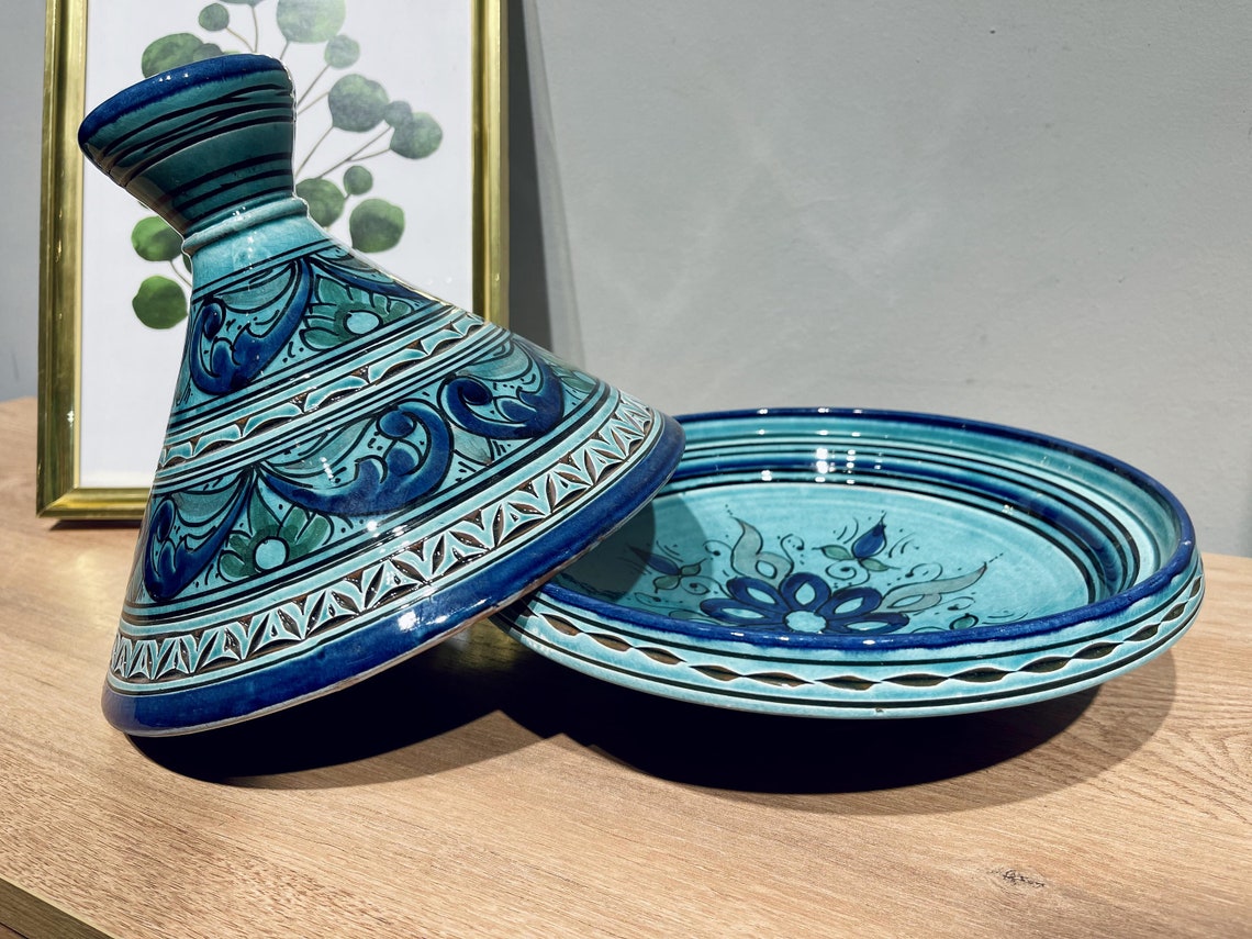 Moroccan Tagine Hand-painted Pottery Tajine Handmade Tajine - Etsy