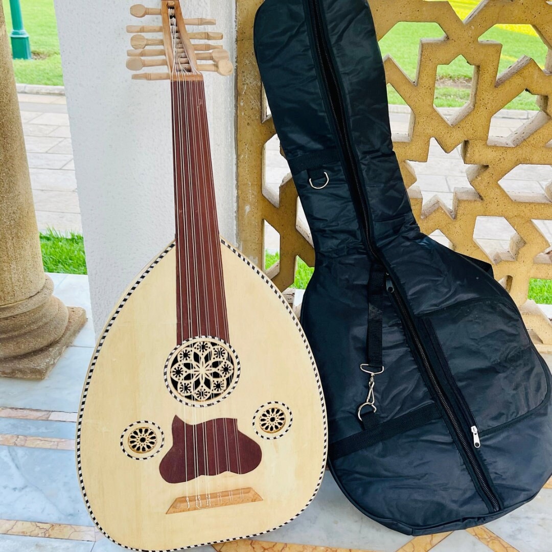 Large Lute Oud Musical Instrument, Handmade Lute Bag,11 Strings Tunes ...