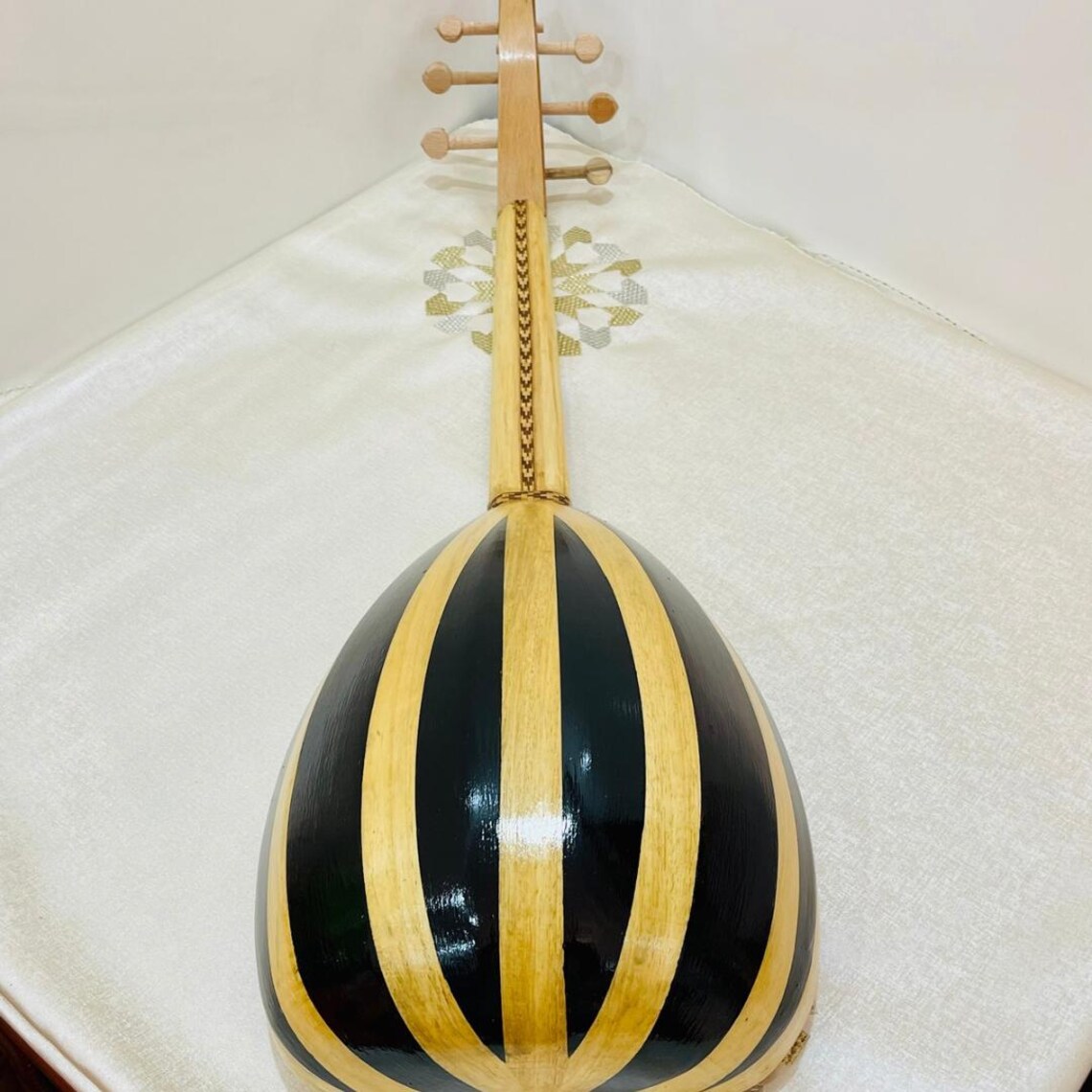 Lute Oud Music Instrument With 6-strings Tunes, Handmade Professional ...