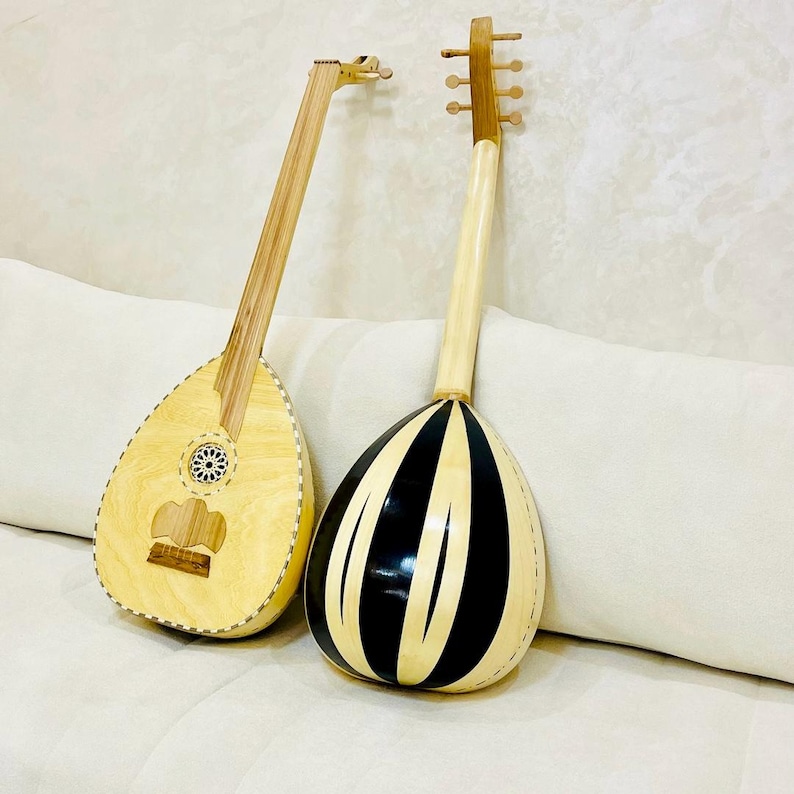Large Lute Oud Music Instrument With 7-strings Tunes, Handmade ...
