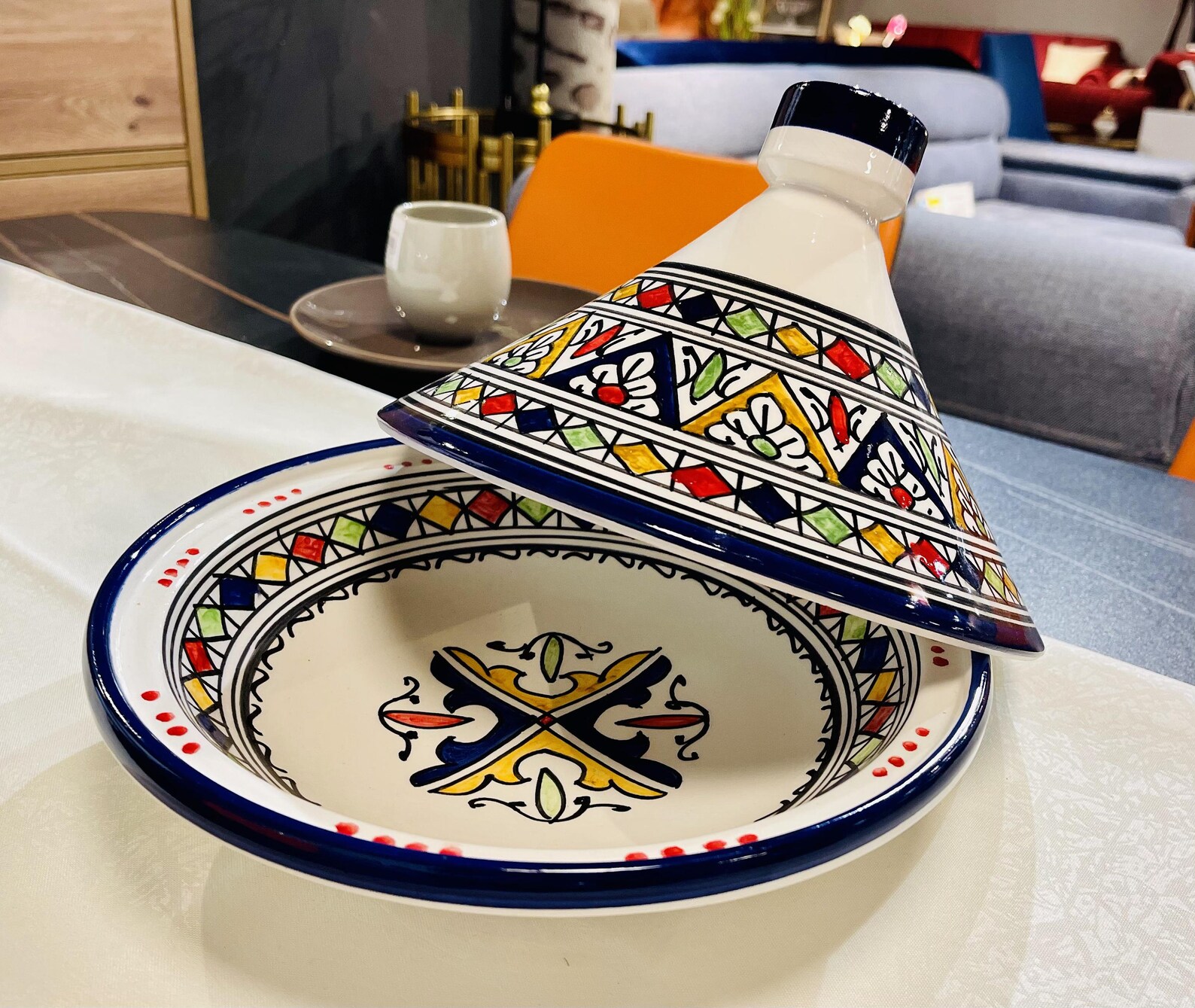 Moroccan Large Tagine Hand-painted Pottery Tajine Handmade - Etsy