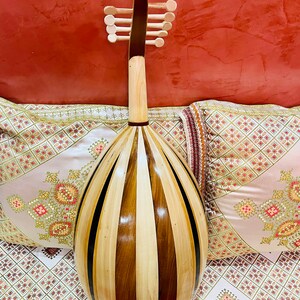 Large Lute Oud Musical Instrument, Handmade Lute Bag,11 Strings Tunes ...