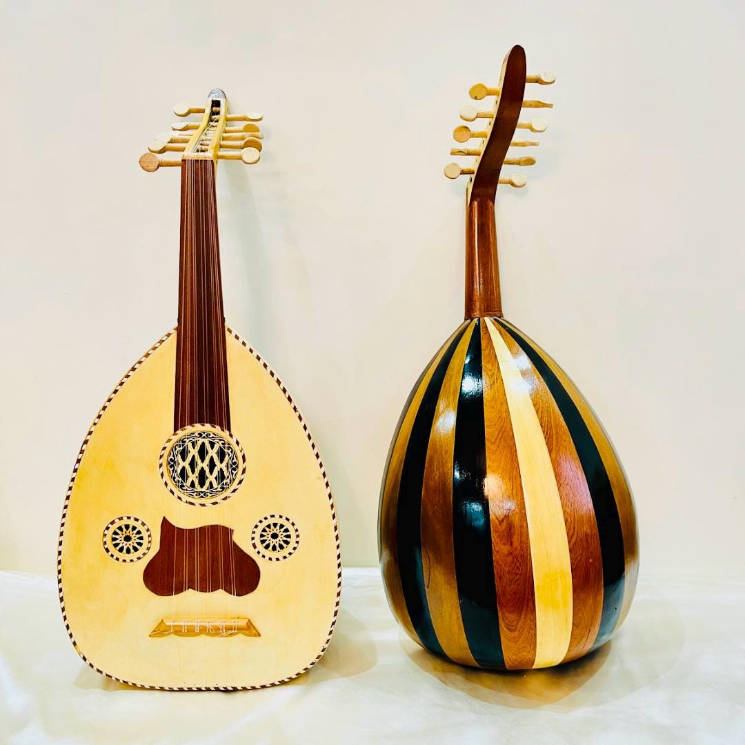 Large Oud Lute Music Instrument With 11-strings Tunes, Handmade ...