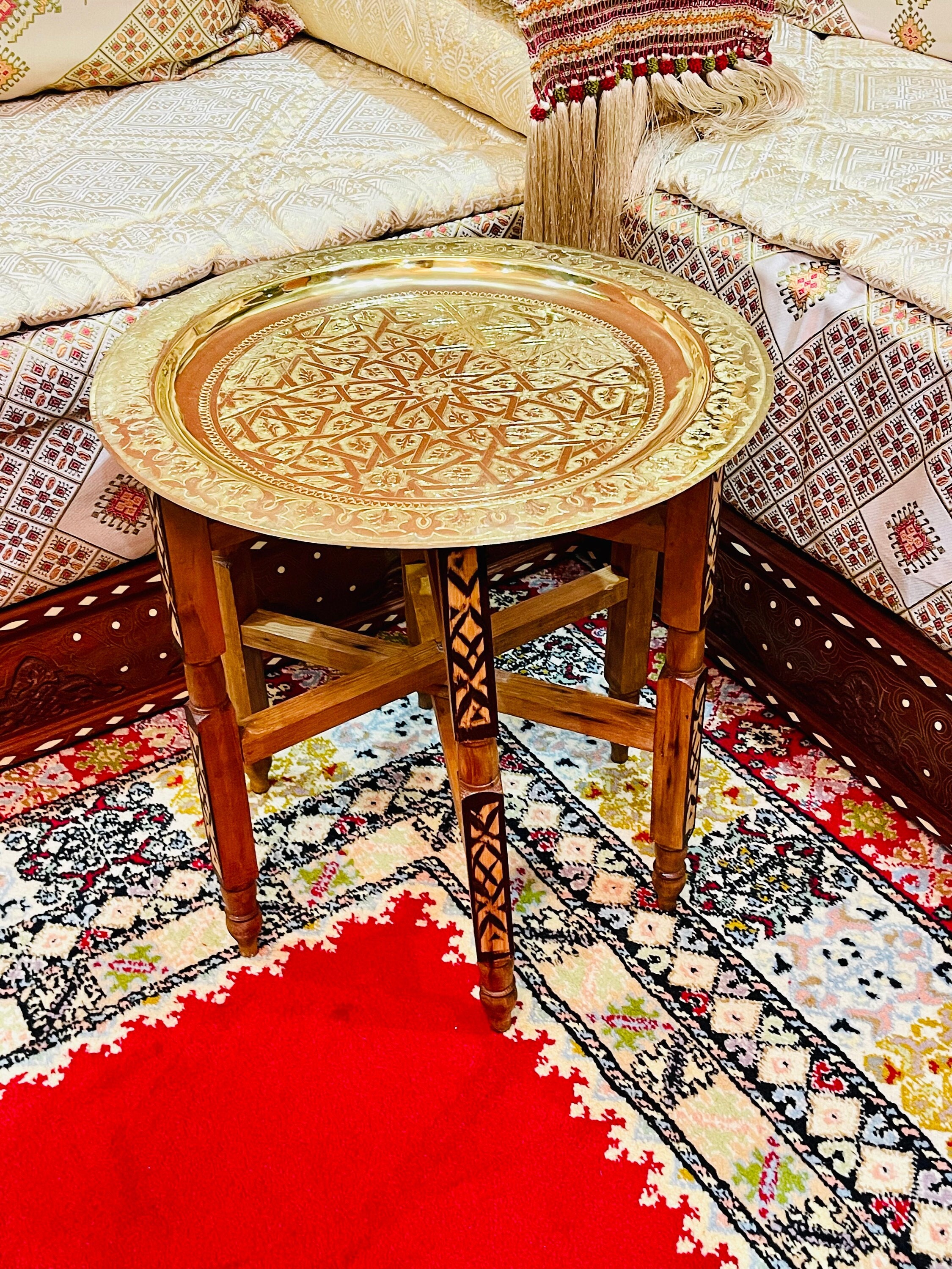 Moroccan tea tray table store