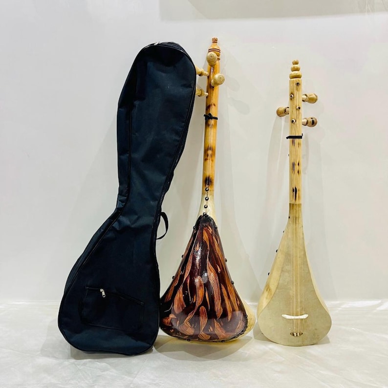 44' Large Moroccan Profesional Loutar With 4 Strings Melodies & Case ...
