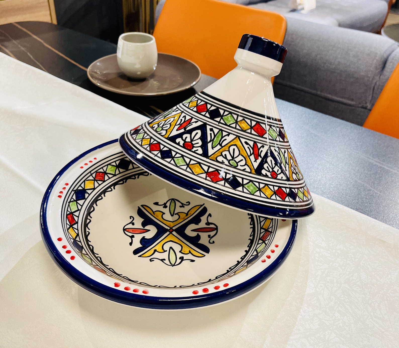 Moroccan Large Tagine Hand-painted Pottery Tajine Handmade - Etsy