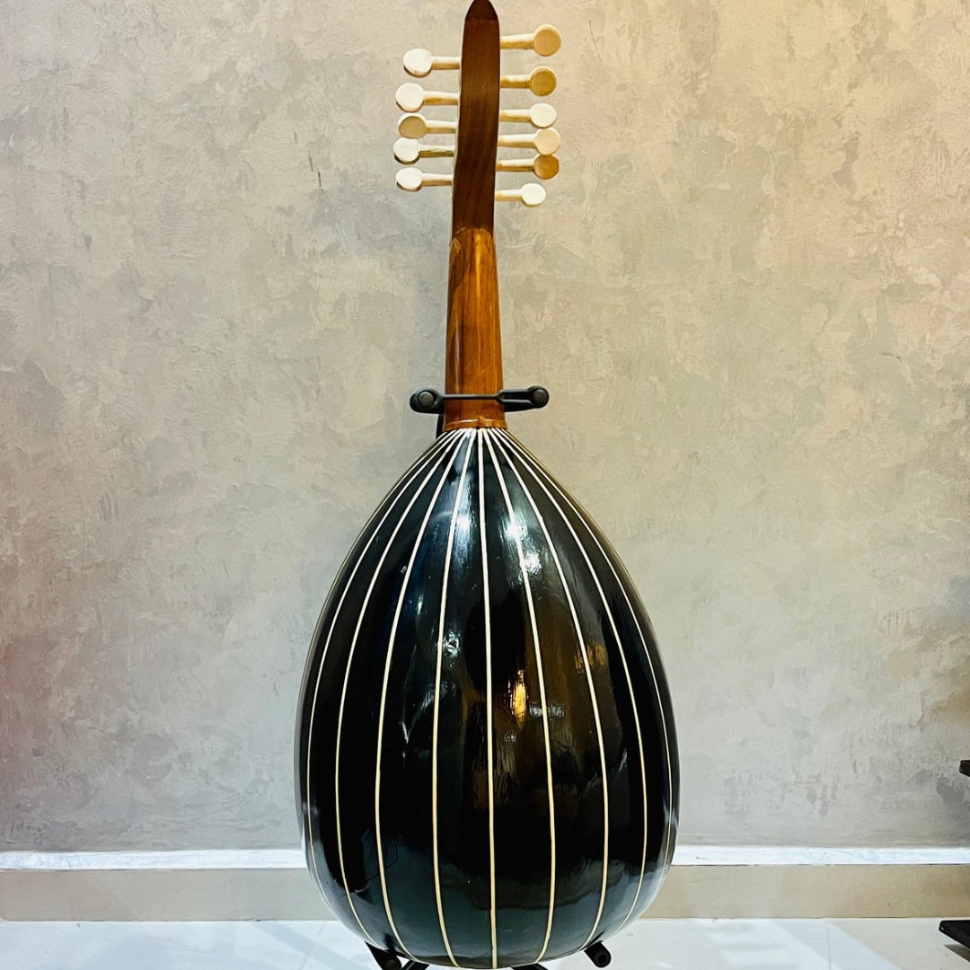 Large Oud Lute Music Instrument, 11 Strings Tunes Handmade Professional ...