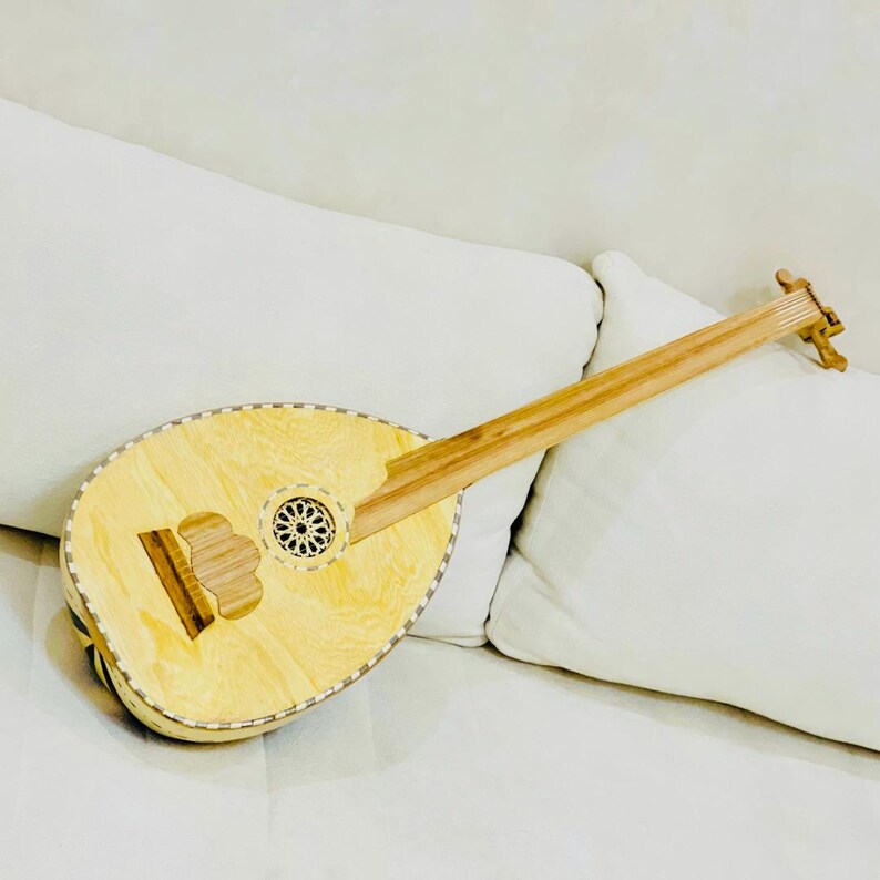 Large Lute Oud Music Instrument With 7-strings Tunes, Handmade ...