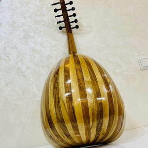 Masterpiece Large Handmade Arabic Oud Lute 11 Strings – Professional ...