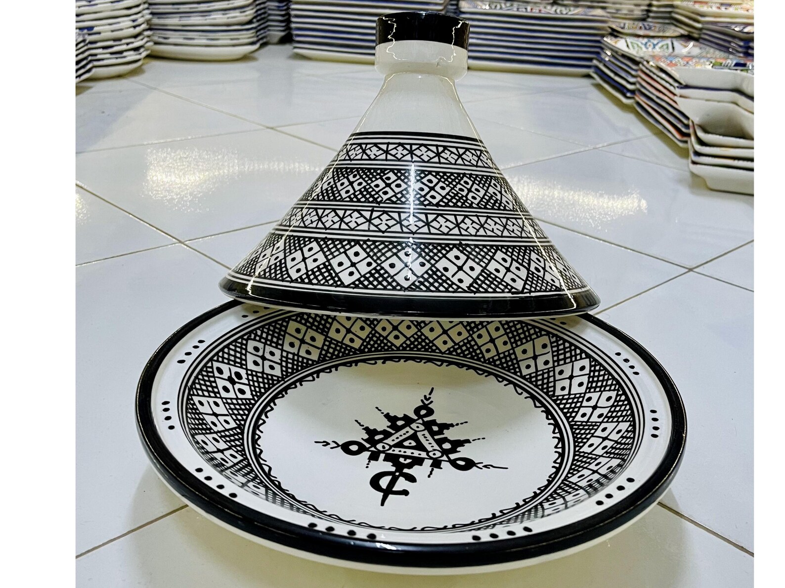 Large Moroccan Clay Tagine for Cooking and Serving Hand - Etsy