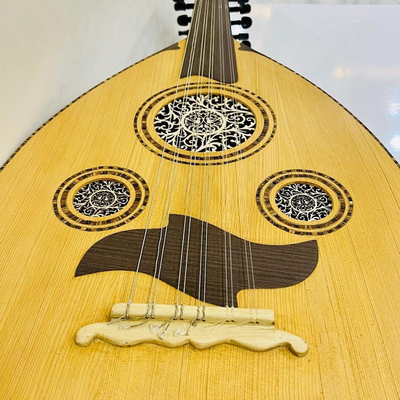 Masterpiece Large Handmade Arabic Oud Lute 11 Strings – Professional ...