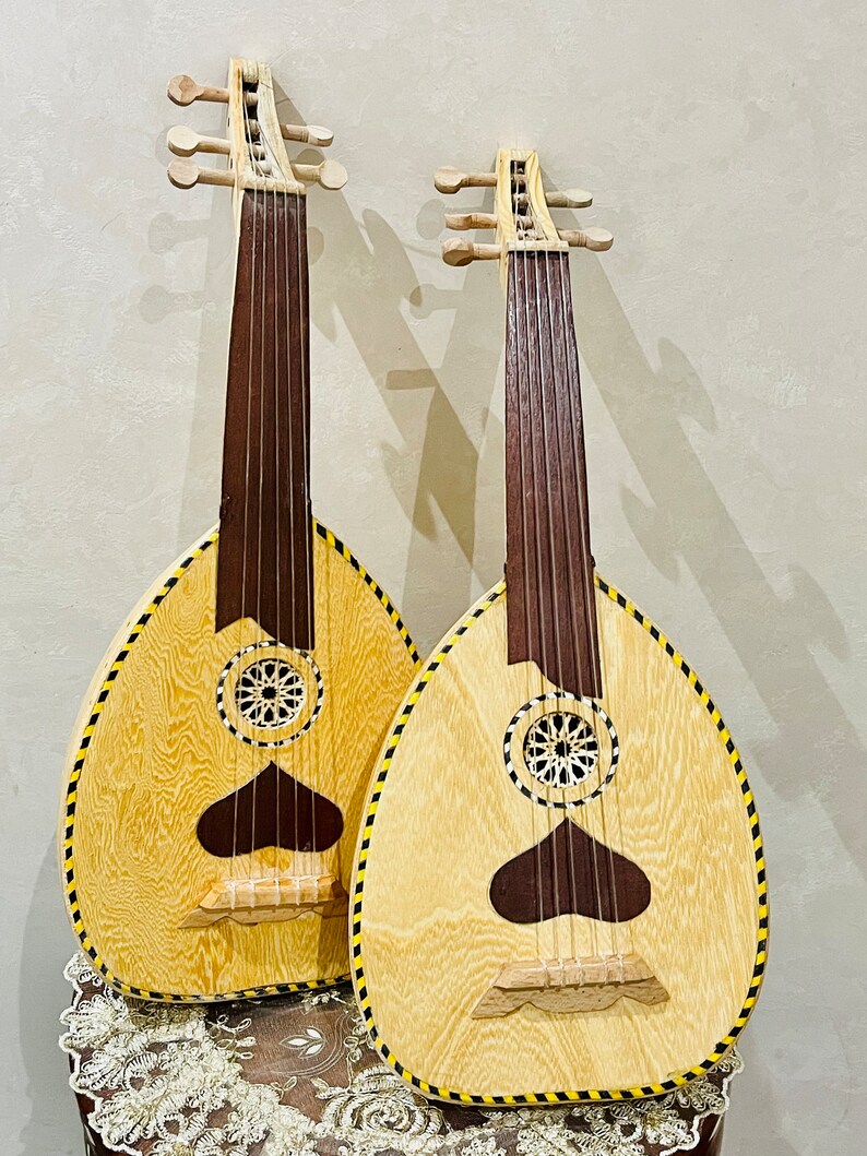 Lute Oud Music Instrument With 5 Strings Tunes Plus Case, Musical ...