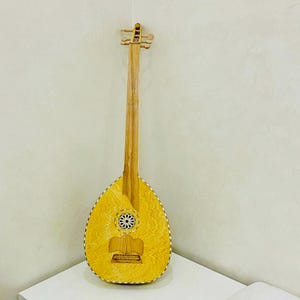 Large Lute Oud Music Instrument With 6-strings Tunes, Handmade ...