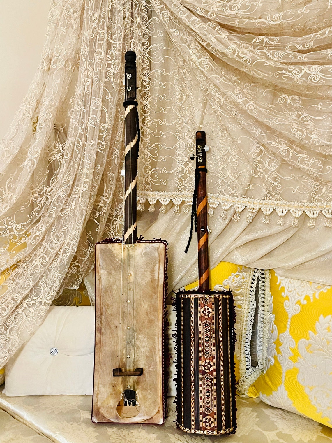 Moroccan Pro Gnawa Instrument, Gnawa Music, Handmade Guembri With Extra ...