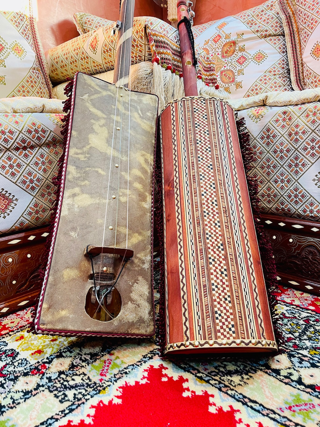 Moroccan Pro Gnawa Instrument, Gnawa Music, Handmade Guembri With Extra ...