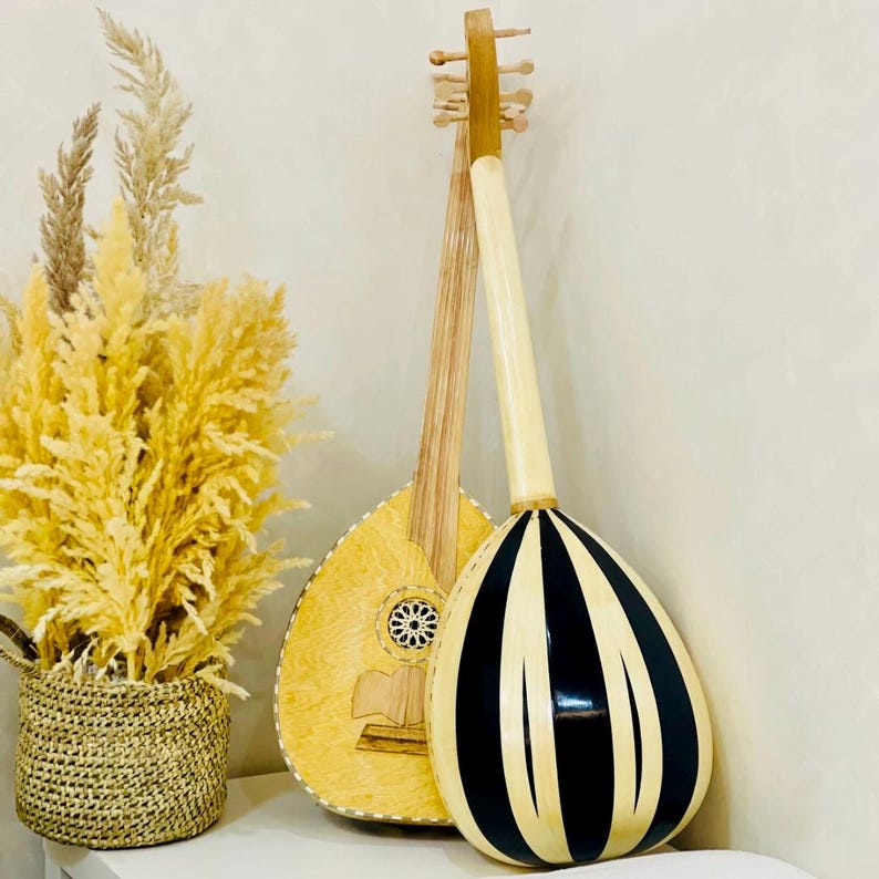 Large Lute Oud Music Instrument With 6-strings Tunes, Handmade ...