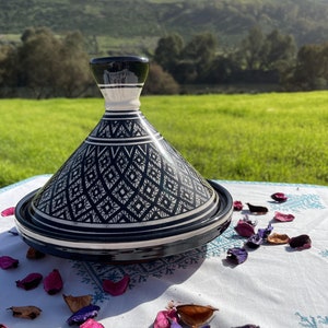 Large Moroccan Ceramic Tagine, Handmade Tagine for Cooking and Serving ...