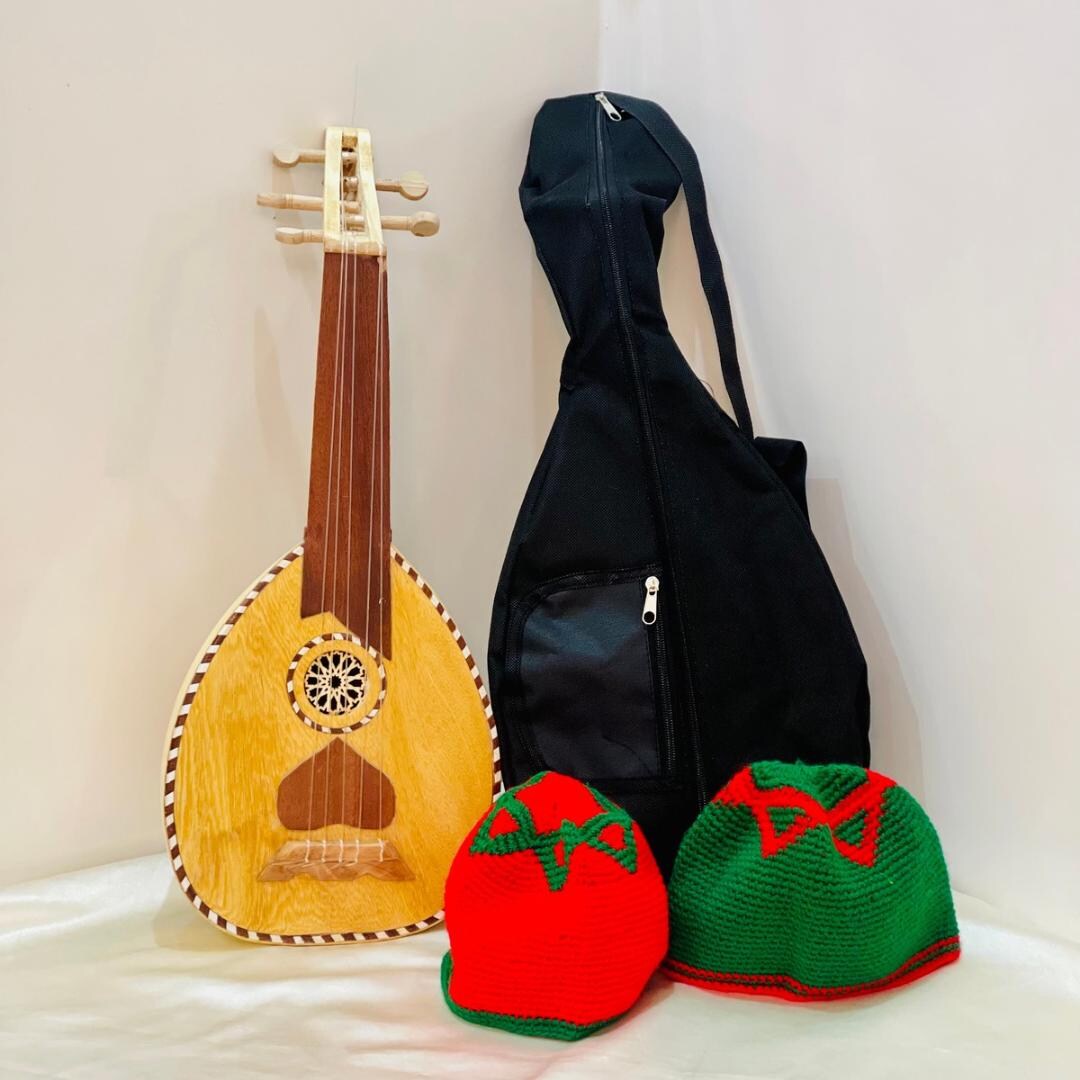 Medium Oud Lute Music Instrument With 5-strings Melodies With Case ...