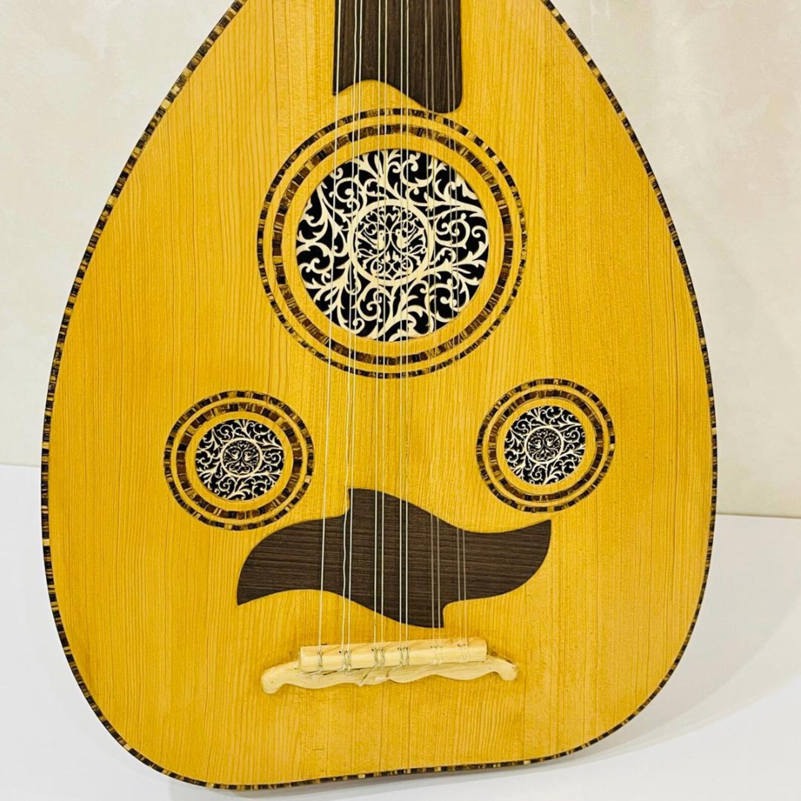Masterpiece Large Handmade Arabic Oud Lute 11 Strings – Professional ...