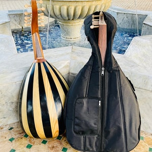 Large Lute Oud Musical Instrument, Handmade Lute Bag,11-strings Tunes ...