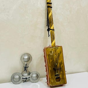 Set Consisting of Guembri and Qraqeb, Moroccan Pro Gnawa Instrument ...