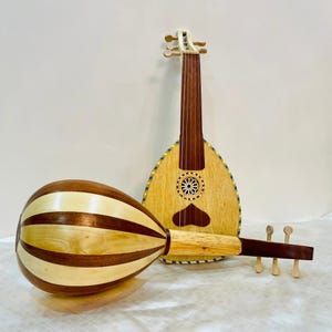 Medium Lute Oud Music Instruement With 5 Steel Strings Melodies ...