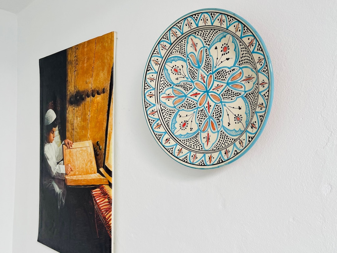 Handmade Moroccan Plate, Hand-painted Pottery Plate, Home and Deco ...