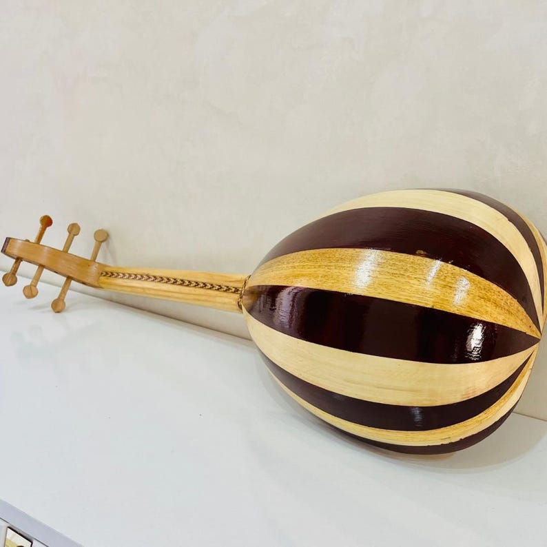 Lute Oud Music Instrument With 6-strings Tunes, Handmade Professional ...