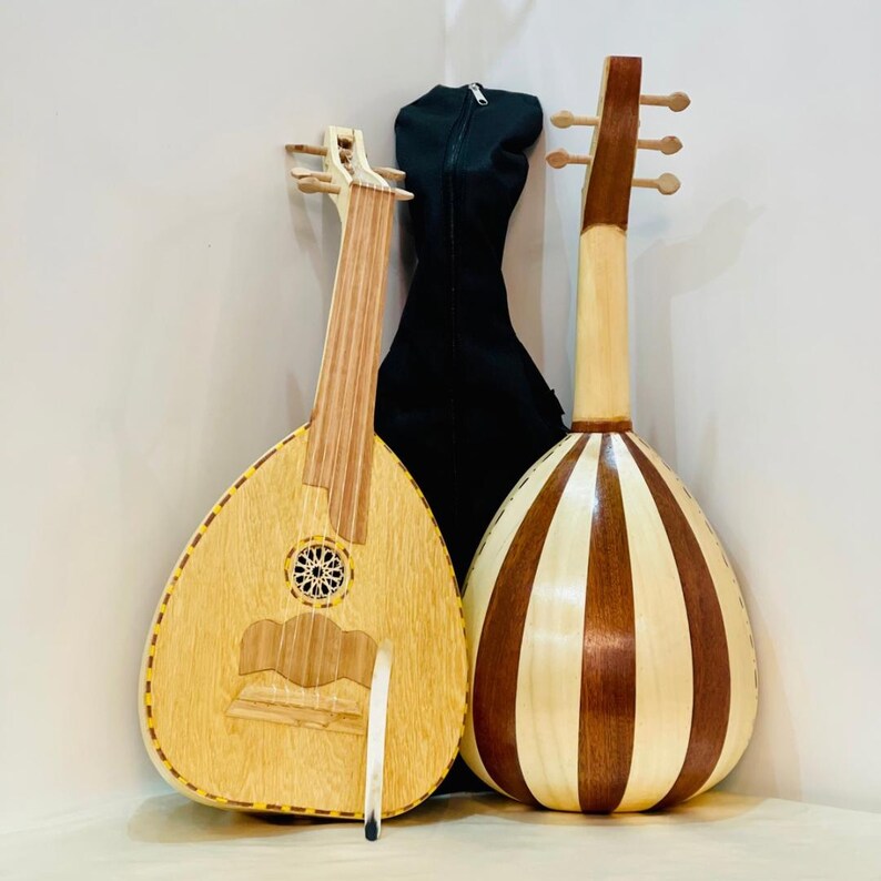 Handcrafted Oud Lute Small & Medium Size With 5-strings, Pick and Soft ...