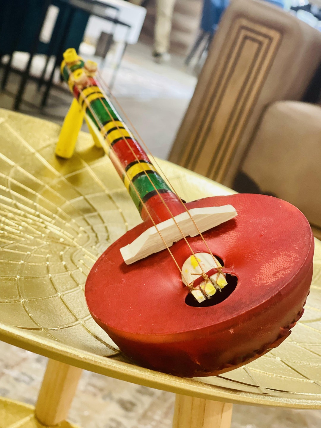 Petit instrument de musique Guenbri à cordes, instrument de musique ...