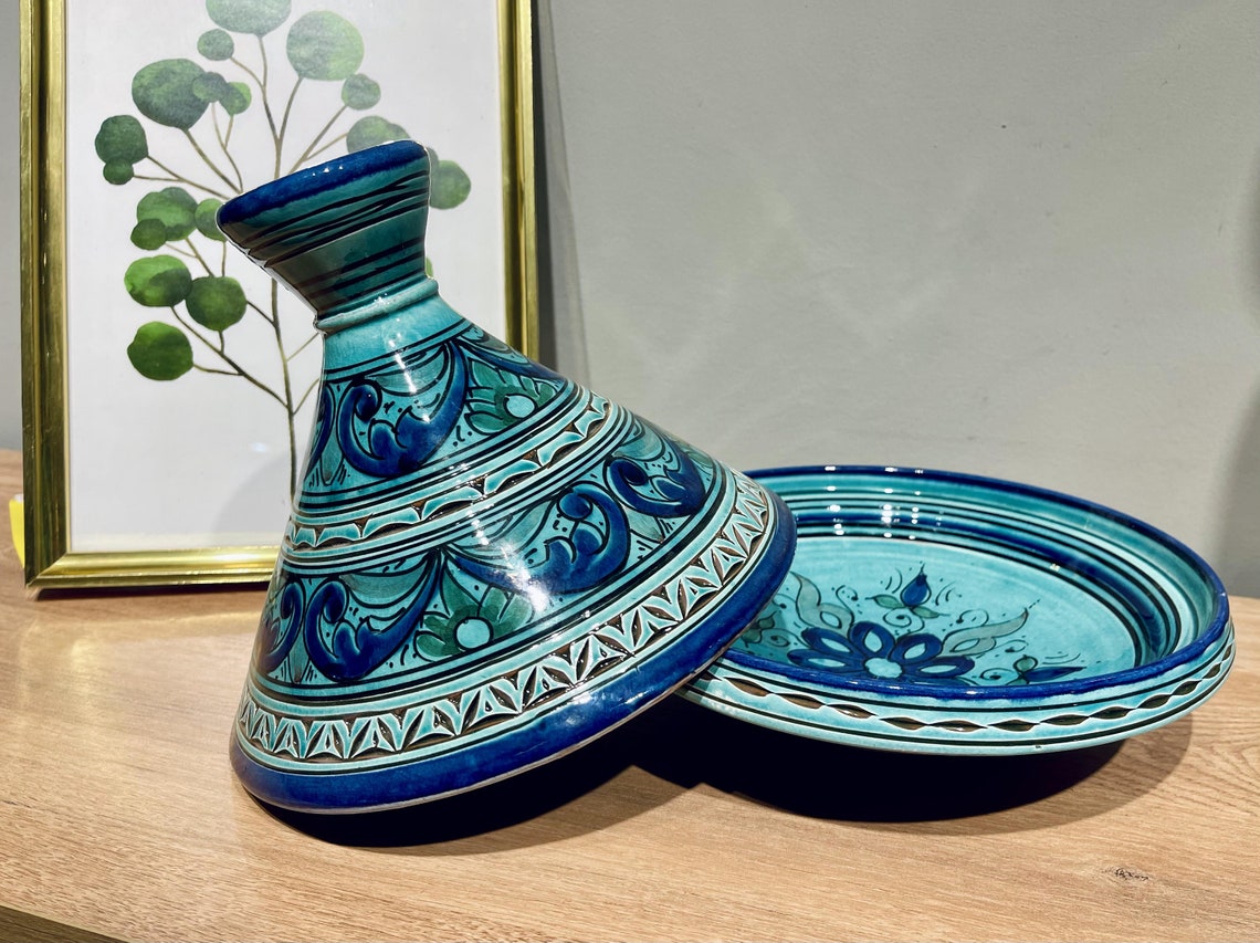 Moroccan Tagine Hand-painted Pottery Tajine Handmade Tajine - Etsy